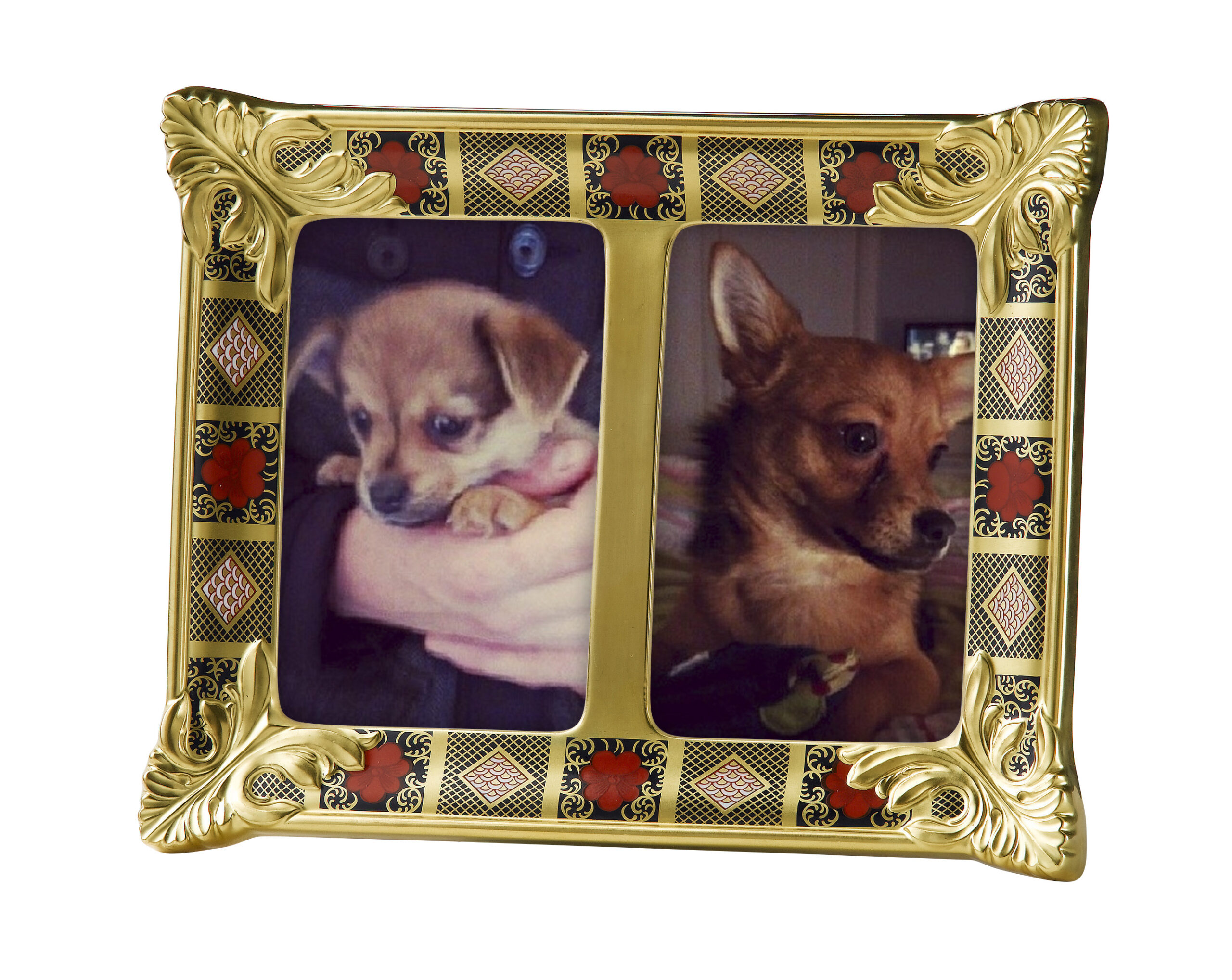 Old Imari Solid Gold Band Double Photo Frame (6″ x 4″) – 1st Quality ...